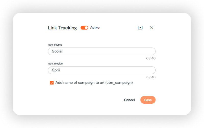 UTM link tracking