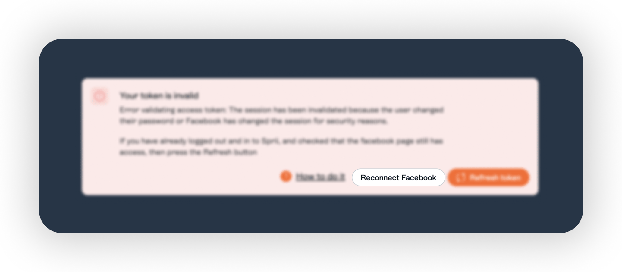 How to fix "Your token is invalid" error message