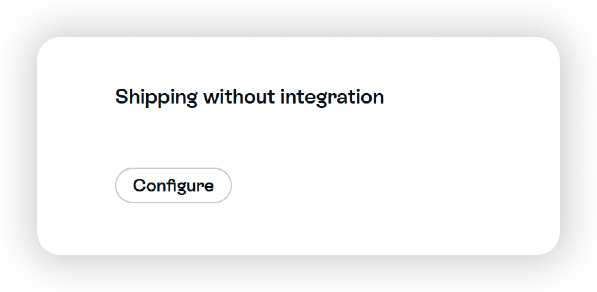 How to set up shipping without an integration